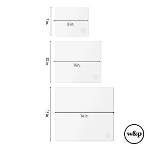 W&P Reusable Silicone Stretch Wrap, 1 Box with 3 Wraps (7x8, 10x11, 13x14), Oven, Dishwasher, Microwave & Freezer Safe, BPA Free