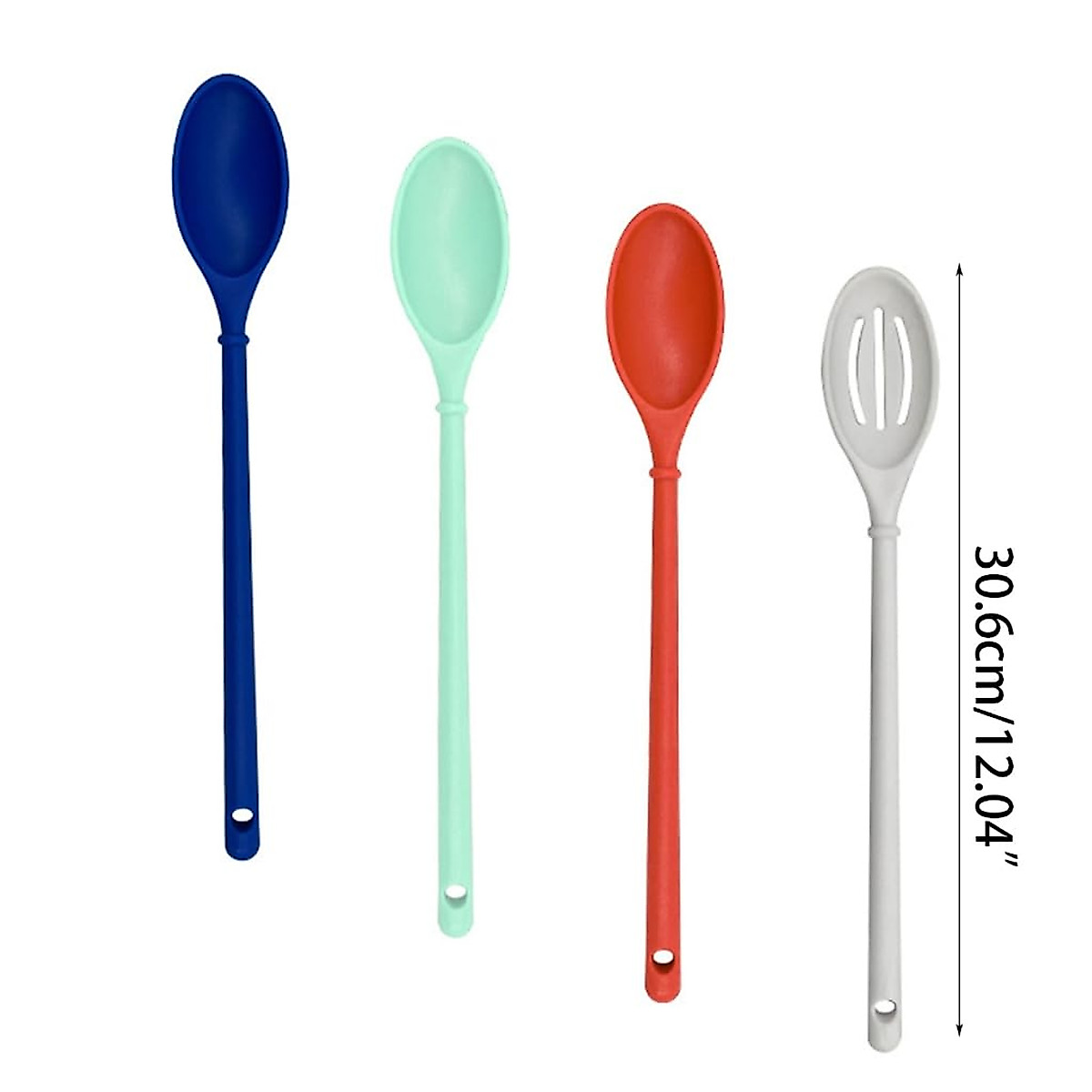 Generic Pack of 3 Fruit Salad Stirring Utensils Convenient Plastic Fruit Salad Spoons Utensils for Cooking and Dining, normal, White