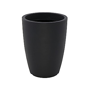 Tramontina Thai Plastic Planter, Anthracite, 50 x 67 cm Height, Weatherproof, Volume 84 litres
