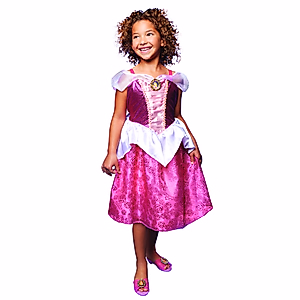 Disney Princess Aurora Dress Costume for Girls, Perfect for Party, Halloween Or Pretend Play Dress Up, 4-6X