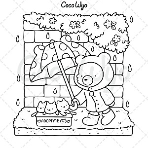 Cozy Friends: Coloring Book for Adults and Teens Featuring Super Cute Animal Characters with Easy and Simple Designs for Relaxation