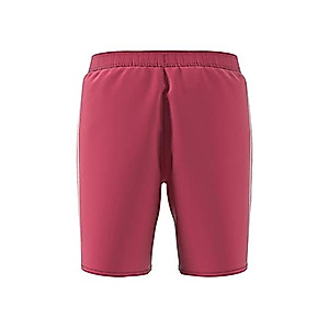 adidas mens Classic Length 3-Stripes Swim Short Wild Pink/White Large