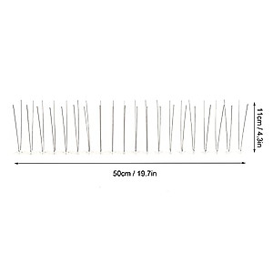 Uxsiya Bird Repellent, Bird Spikes Repel Large Parasitic Birds with Stainless Steel Tip for Garden