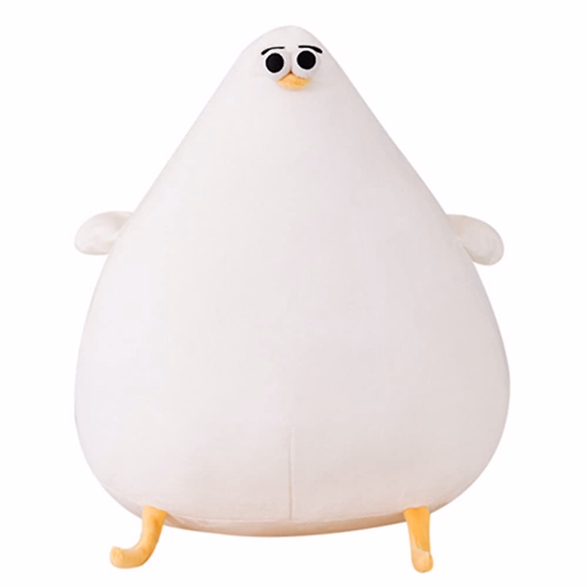 OUKEYI Funny Plush Seagull Pillow, Simulation Cute Fat Chicken Doll Toys, Soft Stuffed CushionsChicken Plush Pillow Floor Mat Kawaii Festival Gifts (15.7inches)