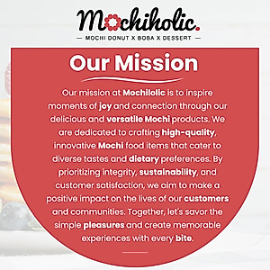 Mochi Waffle Mix Original Recipe - Rice Flour, Low Calories and Sugar - Essential Nutrients - 12 oz Healthy Daily Snacks by Mochiholic (Pack of 1)