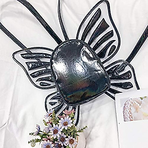 Ozgkee Butterfly Backpack Travel Bag (black)