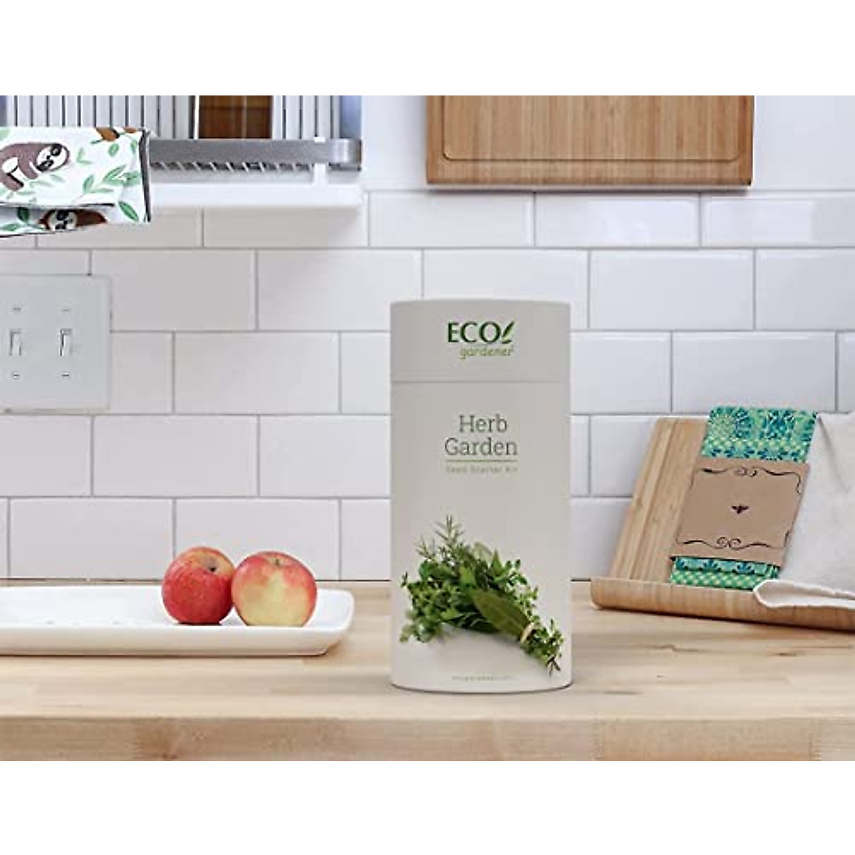 ECOgardener Herb Garden Kits - Indoor Herb Garden Kits - Herb Seed Kits for Indoor Gardening - Window or Kitchen Herb Garden Kits - 5 Pack + 2 Bonus Herbs