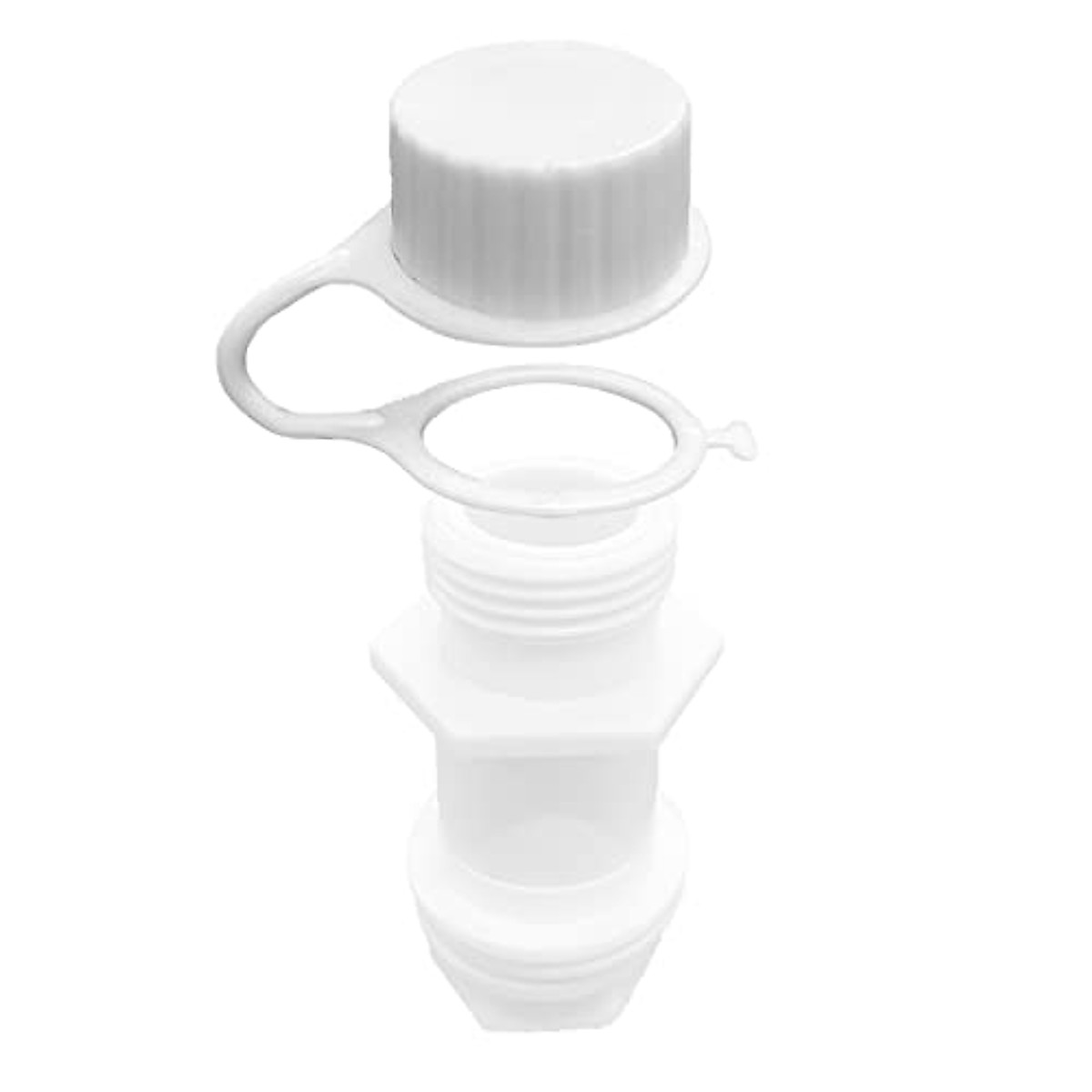 Drain Plug caps, for Igloo Cooler Threaded Drain Plug Caps with Tether. Cooler Replacement Parts. Replacement Cooler Threaded Drain caps. White Cooler Drain Plug Cover. Compatible with Igloo.Set of 2.