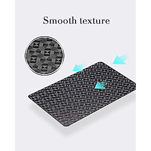 BIERDORF Diamond Waterproof Black Playing Cards, Poker Cards, HD, Deck of Cards (Black)