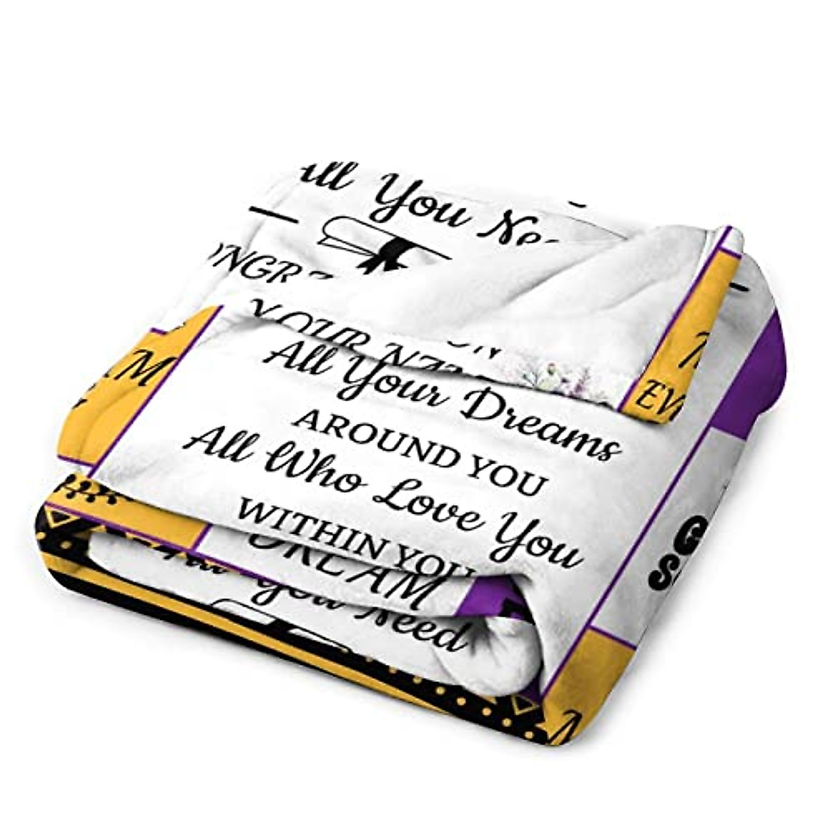 NICEFORNICE Custom Graduation Blanket Gifts, 40"x30" Cozy Flannel Throw Blankets, Personalized Graduate Class of 2023 Gift for Her Him, Senior School University College Students