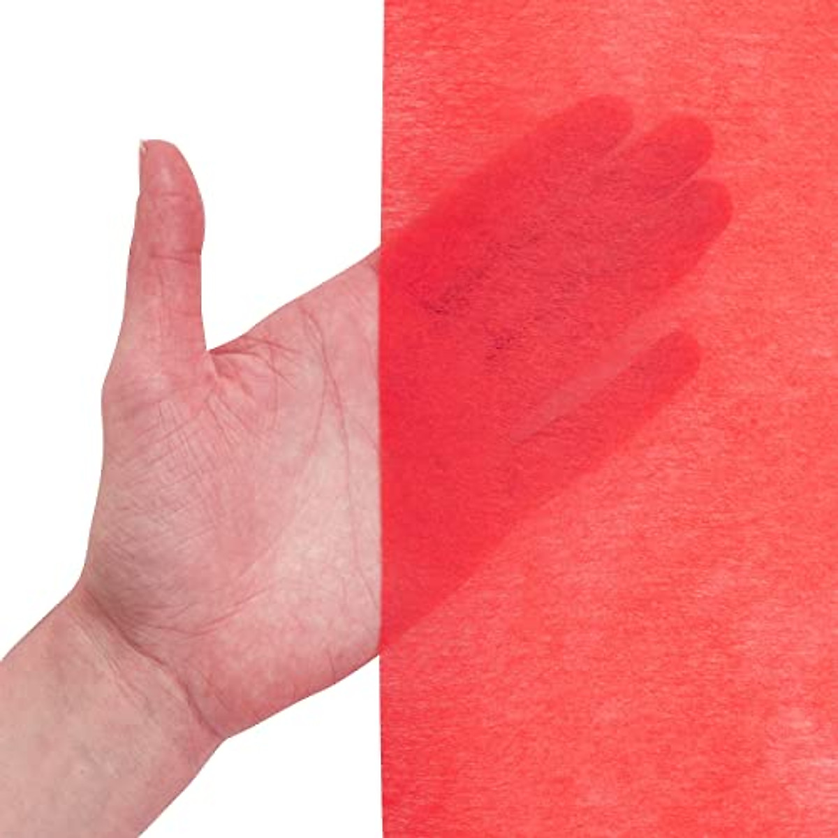 Red Carpet Runner for Party, 50 Ft Runway Aisle for Weddings, Banquets, Prom Nights, Movie Themed Decorations (40 gsm, 3" Wide)