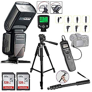 Canon EOS 6D Mark II DSLR Camera (Body Only) Bundle Includes 2X 128GB Memory, TTL Auto Flash, Canon Backpack, Rode Microphone, Time Remote with LCD, Photo/Video Software Package & More (Renewed)