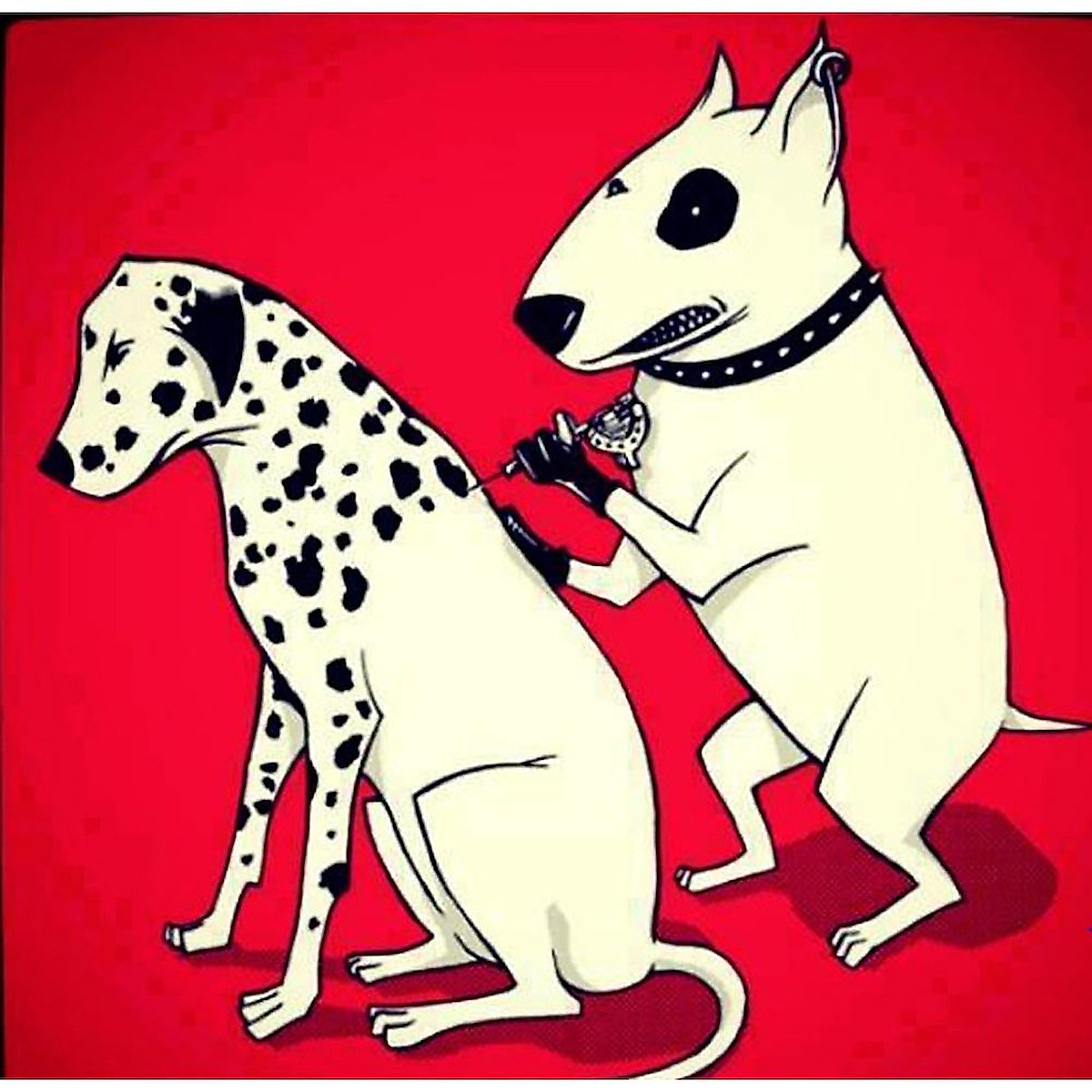 CafePress Dalmatian Getting Some Ink Mugs Ceramic Coffee Mug, Tea Cup 11 oz