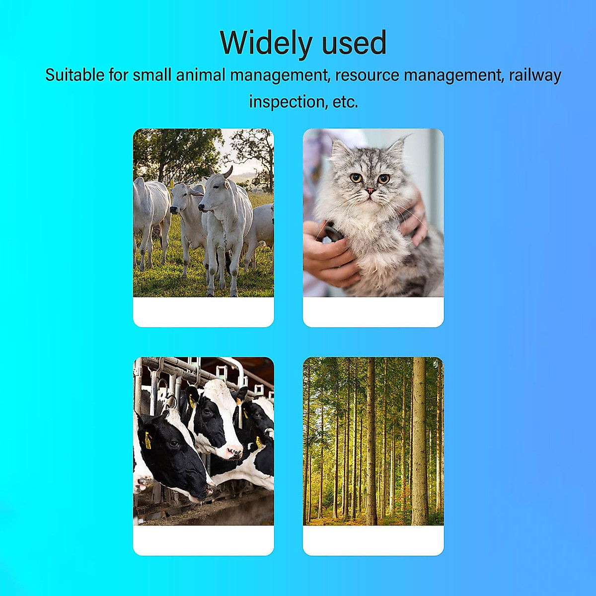 New Upgrade Pet Microchip Scanner, 134.2kHz High Accuracy Rechargeable Animal Handheld RFID Reader, Portable Pet Microchip Kit for Dogs ID Tag FDX B (ISO11784 11785)