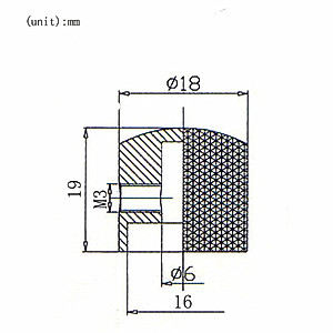 Pack of 4pcs Dome Knob Volume Tone Control Knobs for Electric Guitar Bass Screw Type (Black)