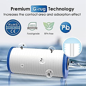 Waterdrop AP810 Whole House Water Filter, Replacement for 3M® Aqua-Pure® AP810, AP801, AP811, Whirlpool® WHKF-GD25BB, WHKF-DWHBB, 5 Micron, 10" x 4.5", Well & Tap Water Filter, Pack of 3