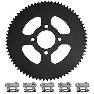 YOXUFA 72 Tooth 35 Chain Sprocket 51mm Bore for Mini Bike Go Kart with Predator 79cc 212cc 420cc Engine ATV Go Cart Powersports Parts