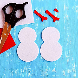 Rtteri White Felt Sheets Felt Fabric Sheets 9 x 12 Inch Bulk, Soft Felt Squares 1 mm Thick Felt for DIY Craft Sewing Patchwork School Crafting Projects Decoration (White, 100 Pcs)