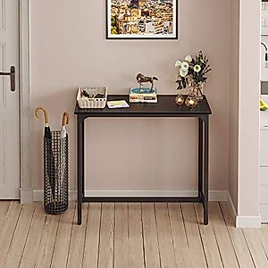 ODK 39" Bar Table, Bar Height Pub Table, Rectangle High Top Kitchen & Dining Tables with Sturdy Legs & Easy-to-Clean Top & 10 Min Quick Assembly, Indoor use, Black