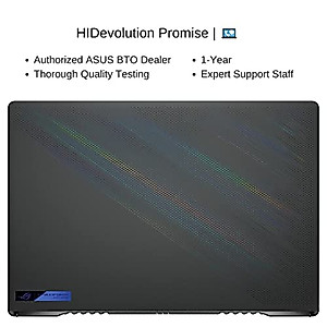 [2022] HIDevolution ASUS ROG Zephyrus G15 GA503RW 15.6" QHD 165Hz, 3.3 GHz AMD Ryzen 9 6900HS, RTX 3070 Ti, 40 GB 4800MHz RAM, 1 TB PCIe SSD, Windows 11 Pro