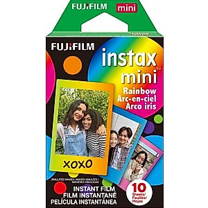 Fujifilm Instax Mini Rainbow Film - 10 Exposures