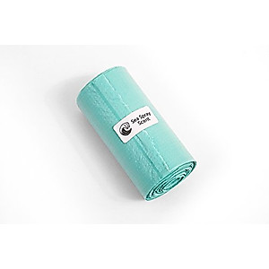 Oh Baby Bags Scented Disposable Plastic Bags - 12 Rolls, 144 Bags Total, Seafoam and Gray