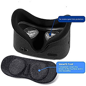 Vr Lens Protect Cover，Suitable For Oculus Quest 2, Oculus Ques Vr Lens Protective Cover Is Dust-Proof And Scratch-Resistant, Washable Protective Cover