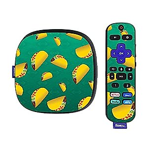 MightySkins Skin Compatible with Roku Ultra HDR 4K Streaming Media Player (2020) - Tacos | Protective, Durable, and Unique Vinyl Decal wrap Cover | Easy to Apply, Remove, | Made in The USA