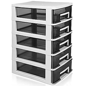 VOSAREA Drawer Storage Cabinet Drawer Type Closet Storage Cabinet Multi-layer Plastic Tabletop Drawer Organizer Shelf Storage Box Storage Rack for Home Office Portable Drawers