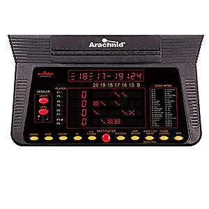 Arachnid Cricket Pro 800 Electronic Dartboard with NylonTough Segments for Improved Durability and Playability and Micro-thin Segment Dividers for ReducedBounce-outs , Black