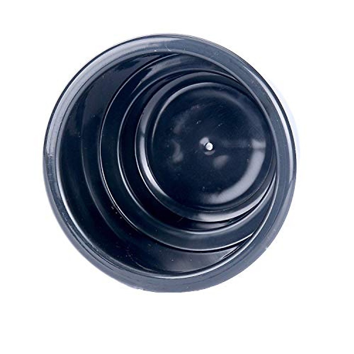 Amarine Made (Set of 4) Black Recessed Drop in Plastic Cup Drink Can Holder with Drain for Boat Car Marine Rv - Black