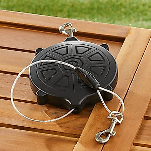 Vibrant Life No Tangle Retractable Dog Tie Out Reel, Vinyl Coating 10 ft Cable, Dogs up to 50 lbs