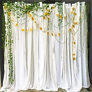 Artificial Vine Fake Leaves 265 Feet Artificial Leaf Garlands Fake Hanging Plants Fake Foliage Garland DIY for Wreath Party Wedding Wall Crafts Decor (Green)