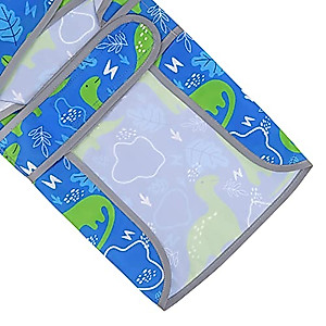 HDE Dog Raincoat with Clear Hood Poncho Rain Jacket for Small Medium Large Dogs Dinosaurs - L