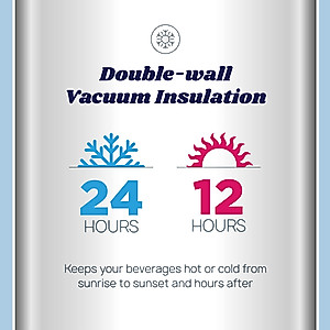 Revelist Sports Water Bottle - 32 Oz, 3 Lids (Straw Lid, Spout & Screw Top) with Boot, Vacuum Insulated Stainless Steel, Double Walled, Reusable Water Flask, Metal Canteen - Mist Blue