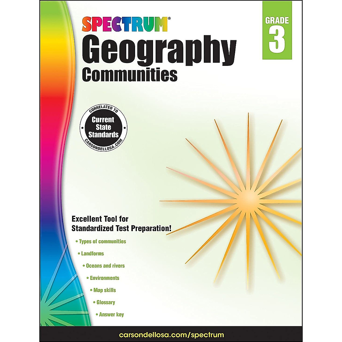 Spectrum Geography 4th Grade Workbook, Ages 9 to 10, Grade 4 Geography Workbook, United States Regions, Cultural and Natural History in America, and US Map Skills - 128 Pages (Volume 94)