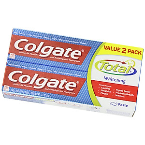 Colgate Total Whitening Toothpaste Twin Pack - 6 Ounce (Pack of 2)