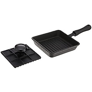 Norpro Mini Cast Iron Panini Pan with Press, 5.9 IN, As Shown