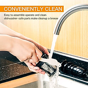 CIRAGO Juicer Machines, Slow Masticating Juicer Extractor Two Speed Adjustment, Easy to Clean, Quiet Motor, Cold Press Juicer for Vegetables and Fruits, BPA-Free (Grey)