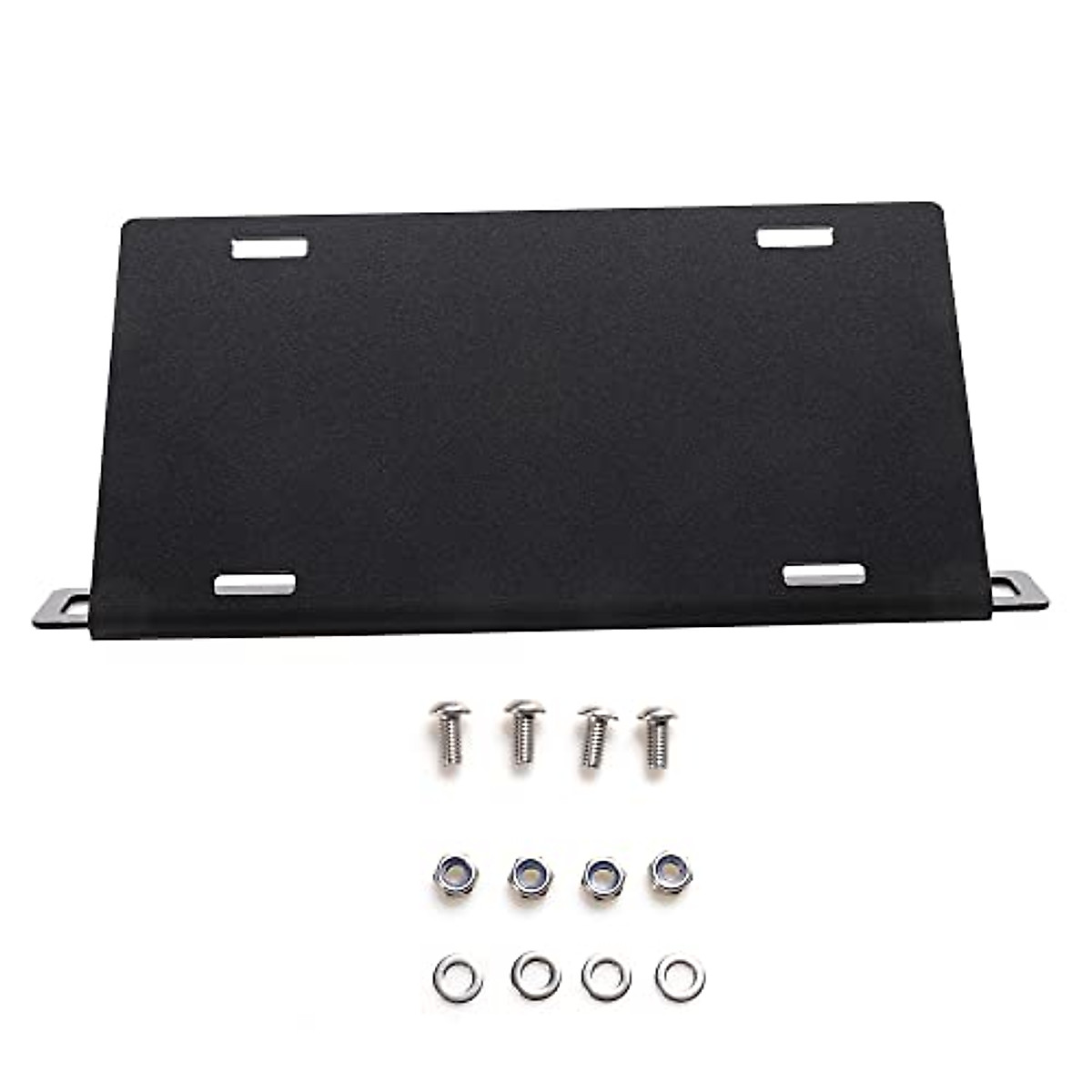 BESTAOO Front License Plate Frames for Ford Bronco, Aluminum Alloy Car License Plate Mounting Bracket Holder for Ford Bronco 2021 2022 2023 2024, Easy Installation (Black)