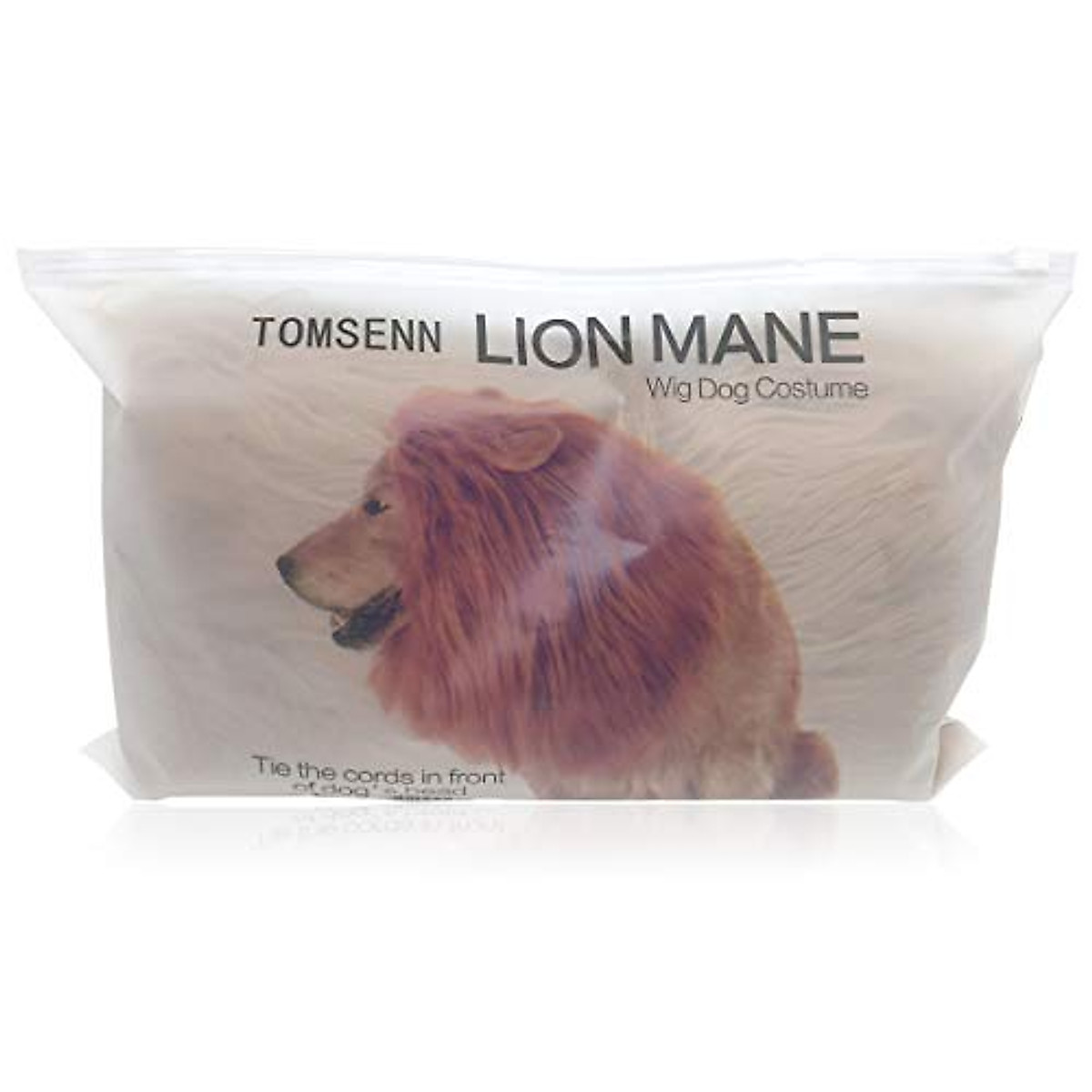 TOMSENN Dog Lion Mane - Realistic & Funny Lion Mane for Dogs - Complementary Lion Mane for Dog Costumes - Lion Wig for Medium to Large Sized Dogs Lion Mane Wig for Dogs