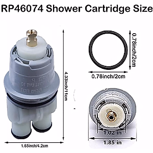 XUSHCL Delta RP46074 Shower Valve Cartridge For Tub/Shower Valves 13/14 Series, Delta Shower Valve Replacement-Single Function Temperature Control Valve Cartridge