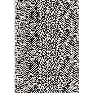 Jill Zarin Outdoor Collection Area Rug - Cape Town (7' 1" x 10' Rectangle, Black/ Ivory)