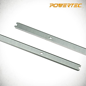 POWERTEC 13 Inch Planer Blades for Ridgid R4330, R4331, TP1300LS Planer, Replacement for AC20502 Planer Knives, Set of 6 (12828DDV)