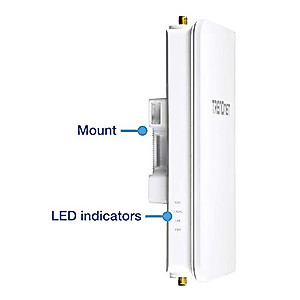 TRENDnet 5 DBI Wireless AC1300 Outdoor PoE+ Omni-Directional Access Point, TEW-841APBO, 4 X 5 DBI Omni Directional Antennas, Point-to-Point & Point-to-Multi-Point WiFi Bridging, IEEE 802.3AT PoE+