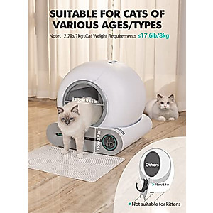 (2023 New) Famree Pet Smart Self-Cleaning Cat Litter Box, Automatic Cat Litter Cleaning Robot with 65L+9L Large Capacity/APP Control/Ionic Deodorizer for Multiple Cats