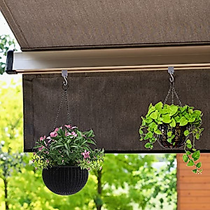 TAKAVU RV Awning Hooks for Light Camping, Party Light Clip Hanger Camper Awning Hook for Christmas Camping Tent Indoor Outdoor Decor, Easily Slide Into RV Awning Roller Bar Channel (12pcs)