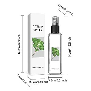 GRYPIT Joycat Spray, Herbal Cat Joy Spray, 100ml Pets Catnip Spray, Cat Scratching Spray Mist, Cat Anxiety Relief, Catnip Silvervine Blend, Catnip Oil for Cats,Anti Scratch Cat Spray (3 Bottle)