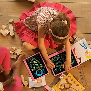 LCD Writing Tablet for Kids, 15 Inch Electronic Erasable Drawing Tablet, Toddler Learning Educational Toys Christmas Birthday Gifts for Kids Age 3+