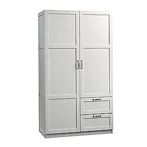 Sauder Large Storage Cabinet, Soft White Finish